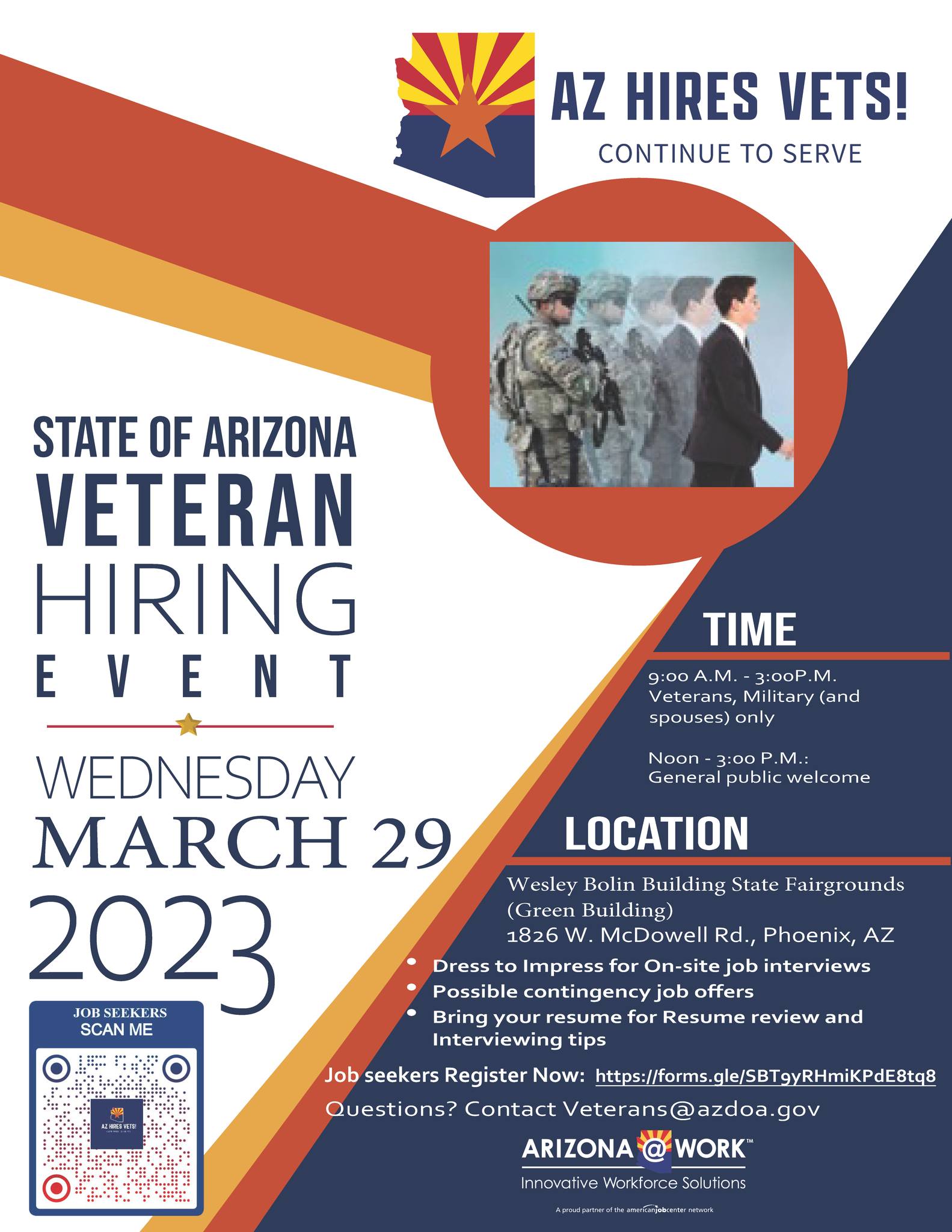 Phoenix – 29 March 2023 – AZ Veteran Hiring Event – Department of Arizona