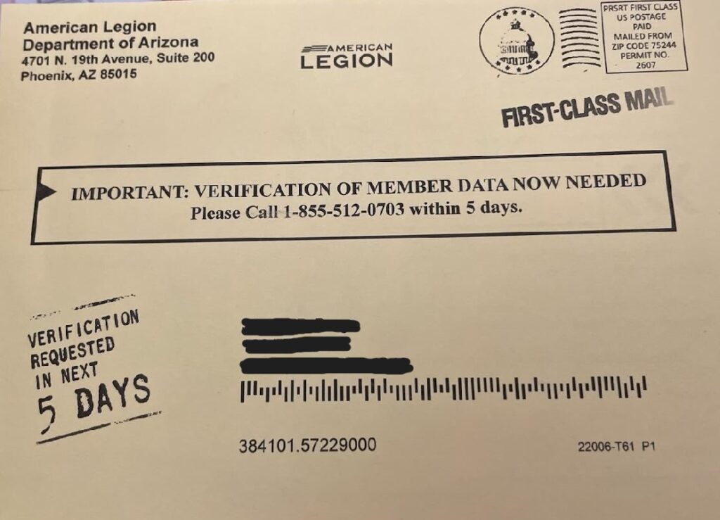 From the Adjutant’s Desk – Verification of Member Data – Department of ...