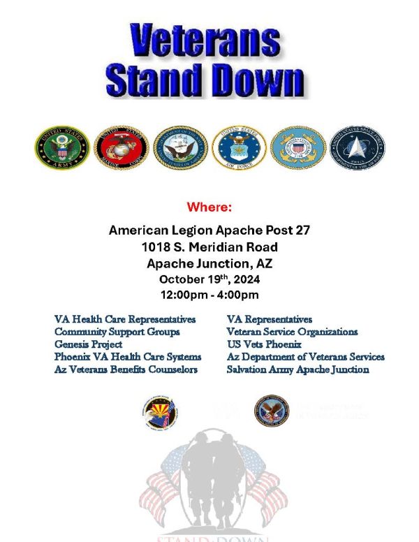 Apache Junction – Veterans Stand Down – Post 27 – Department of Arizona